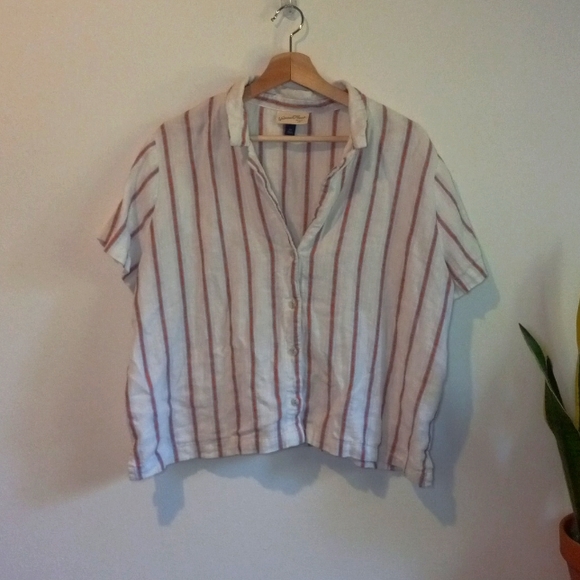 Universal Thread | Tops | Universal Thread Striped Button Down Shirt ...